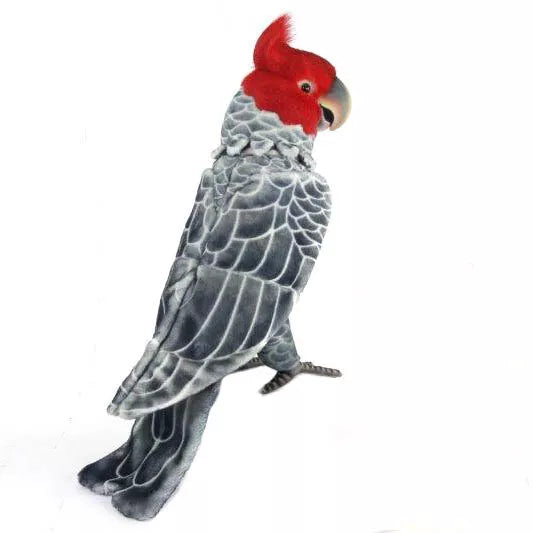 Skylar | Large Jointed Gang Gang Cockatoo – The Teddy Bear Shop Hobart