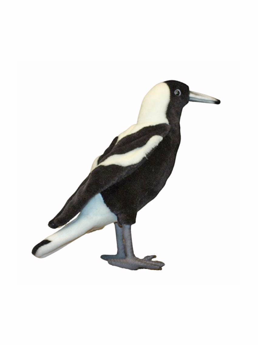 Magpie Plush Soft Toy Bird | Hansa – The Teddy Bear Shop Hobart