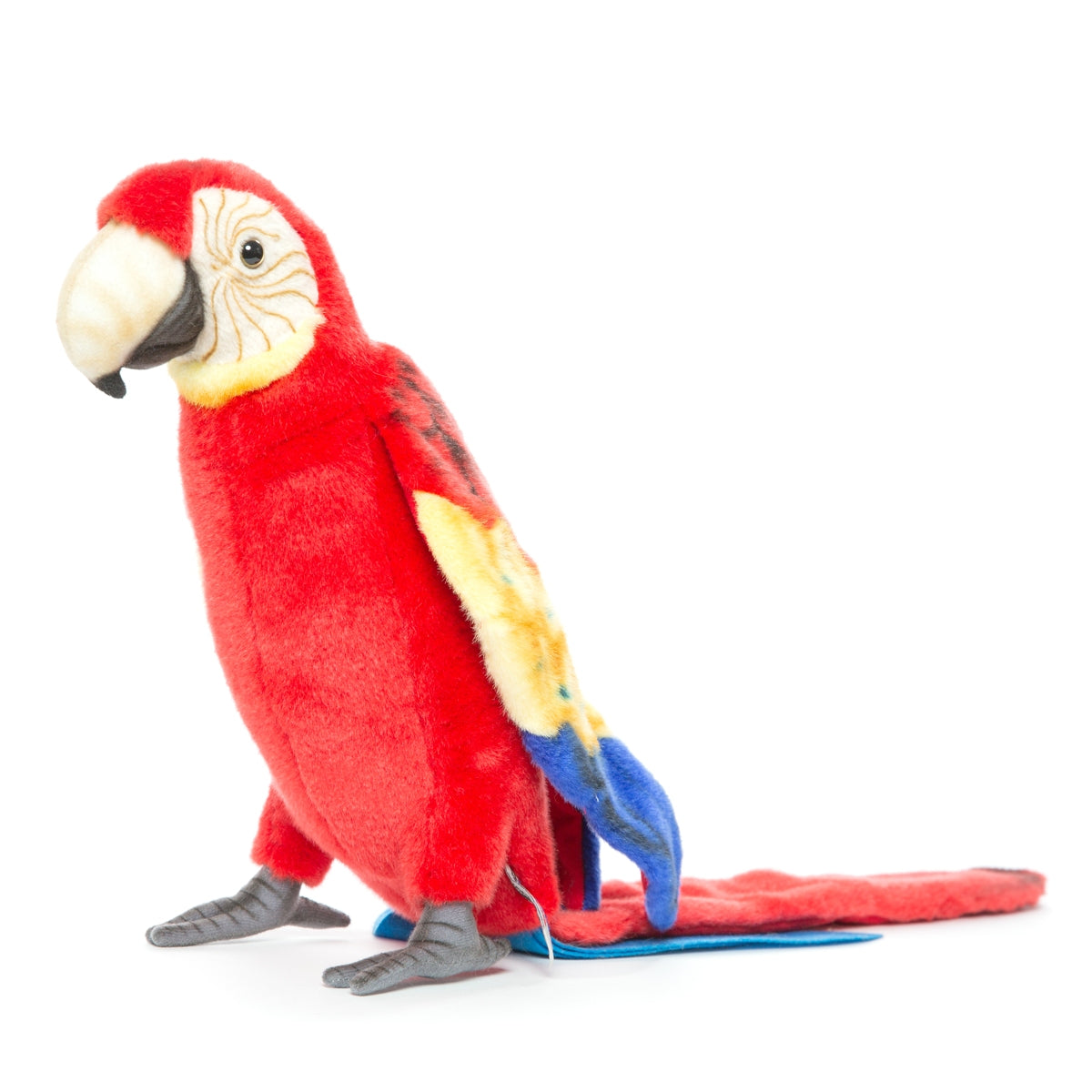 Scarlet Macaw soft plush toy bird - Hansa – The Teddy Bear Shop Hobart