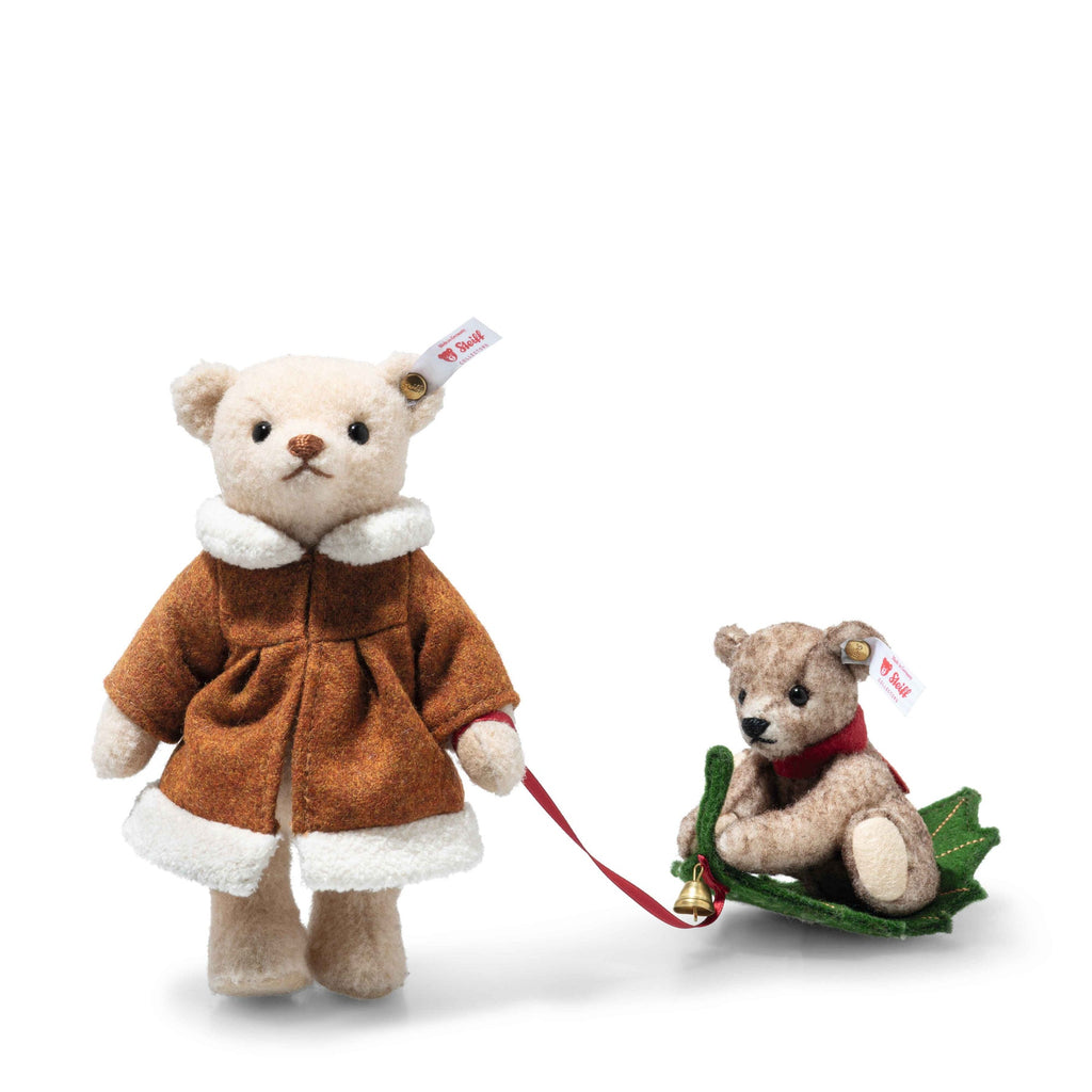 Steiff Mama Teddy Bear and Cub on the Holly Express – Limited Edition ...